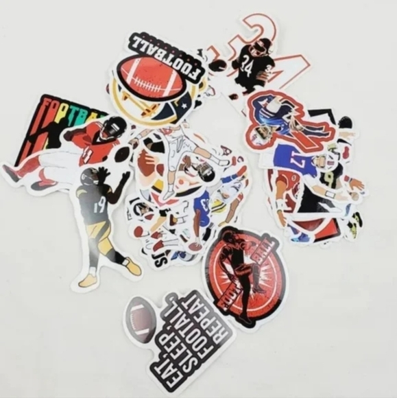 Other | 5 Pieces Football Doodle Stickers | Poshmark